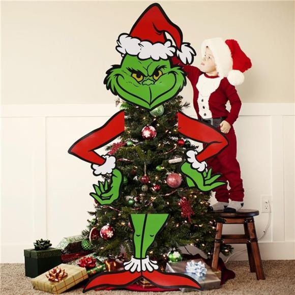 Holiday | Set Of 2 Large Grinch Christmas Tree Topper Grinchmas ...